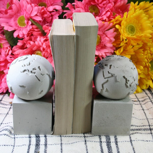 Concrete Bookends - Etsy