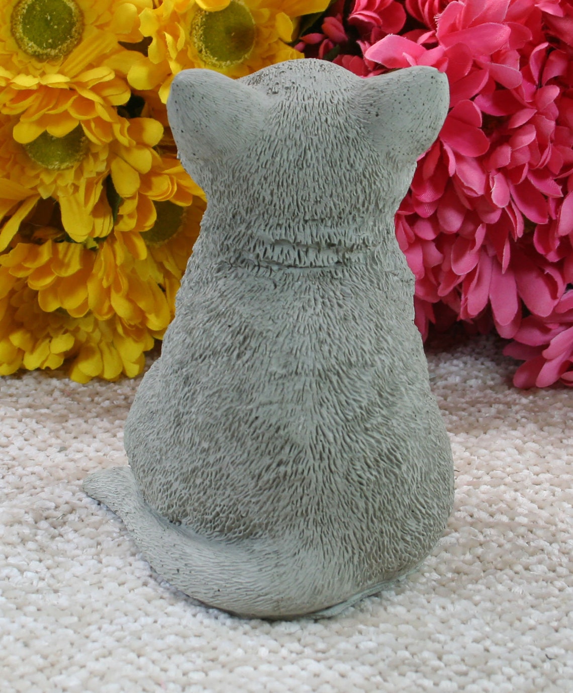 Cat Garden Statue Concrete Cement Cat Figurine Deck Patio - Etsy