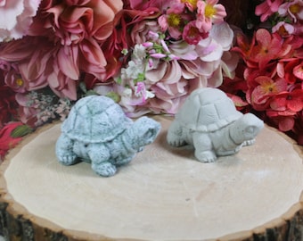 Turtle Statue, Concrete Cement Turtles, Painted Turtle, Cement Garden ...