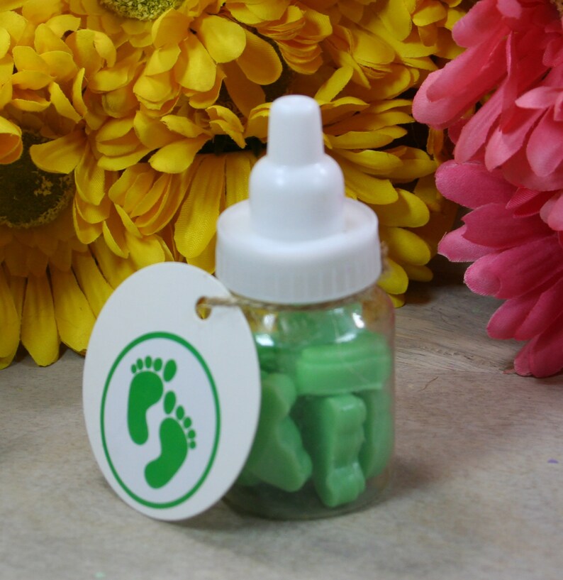 Soap Baby Feet in Baby Bottles Baby Shower Favors Choice of - Etsy