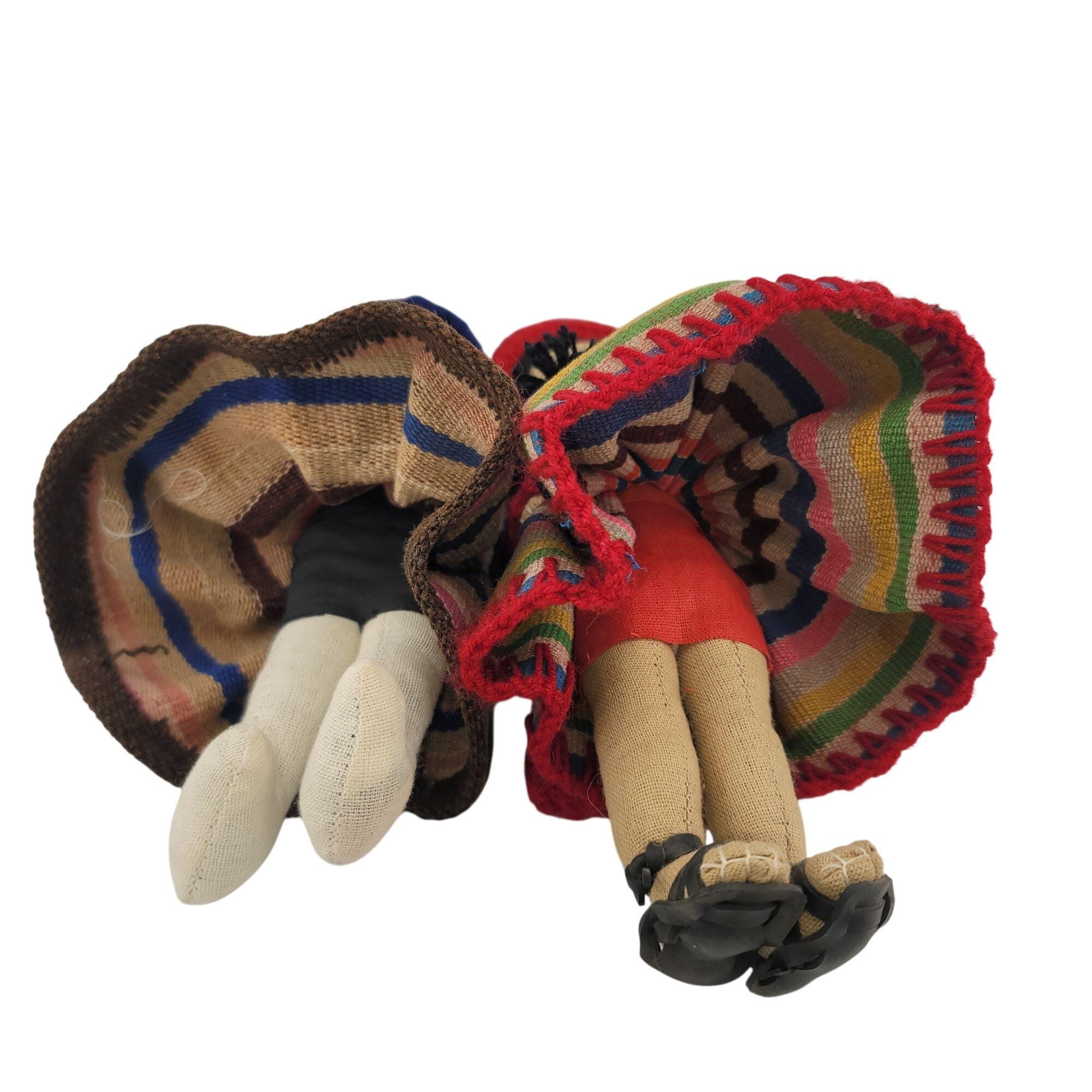 Handcrafted Peruvian Folk Cloth Rag Doll Set With Mothers & Babies ...