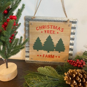 Christmas Tree Farm With Metal Frame - Etsy