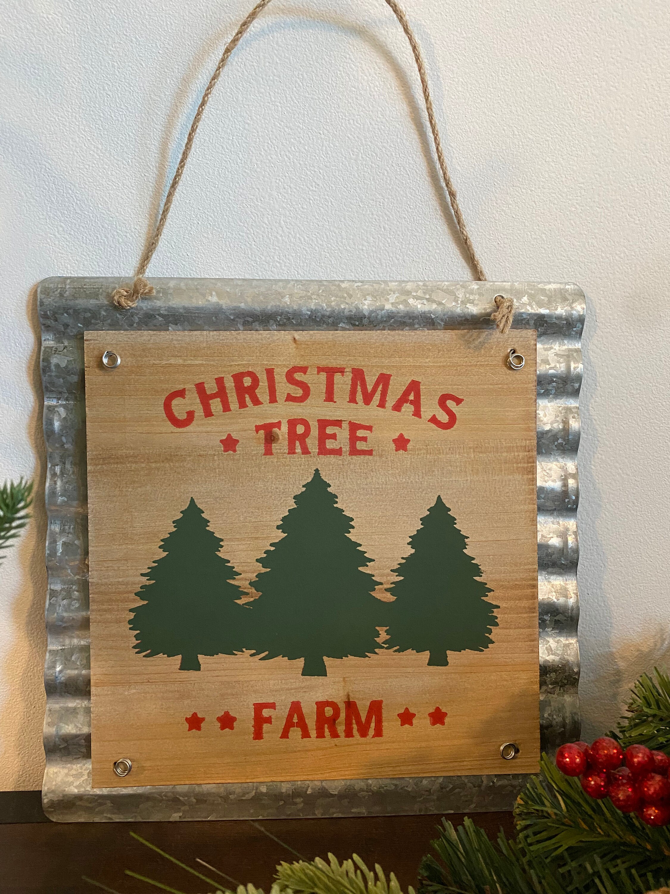 Christmas Tree Farm With Metal Frame - Etsy
