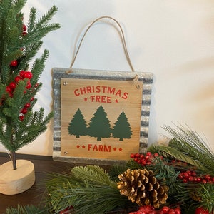 Christmas Tree Farm With Metal Frame - Etsy