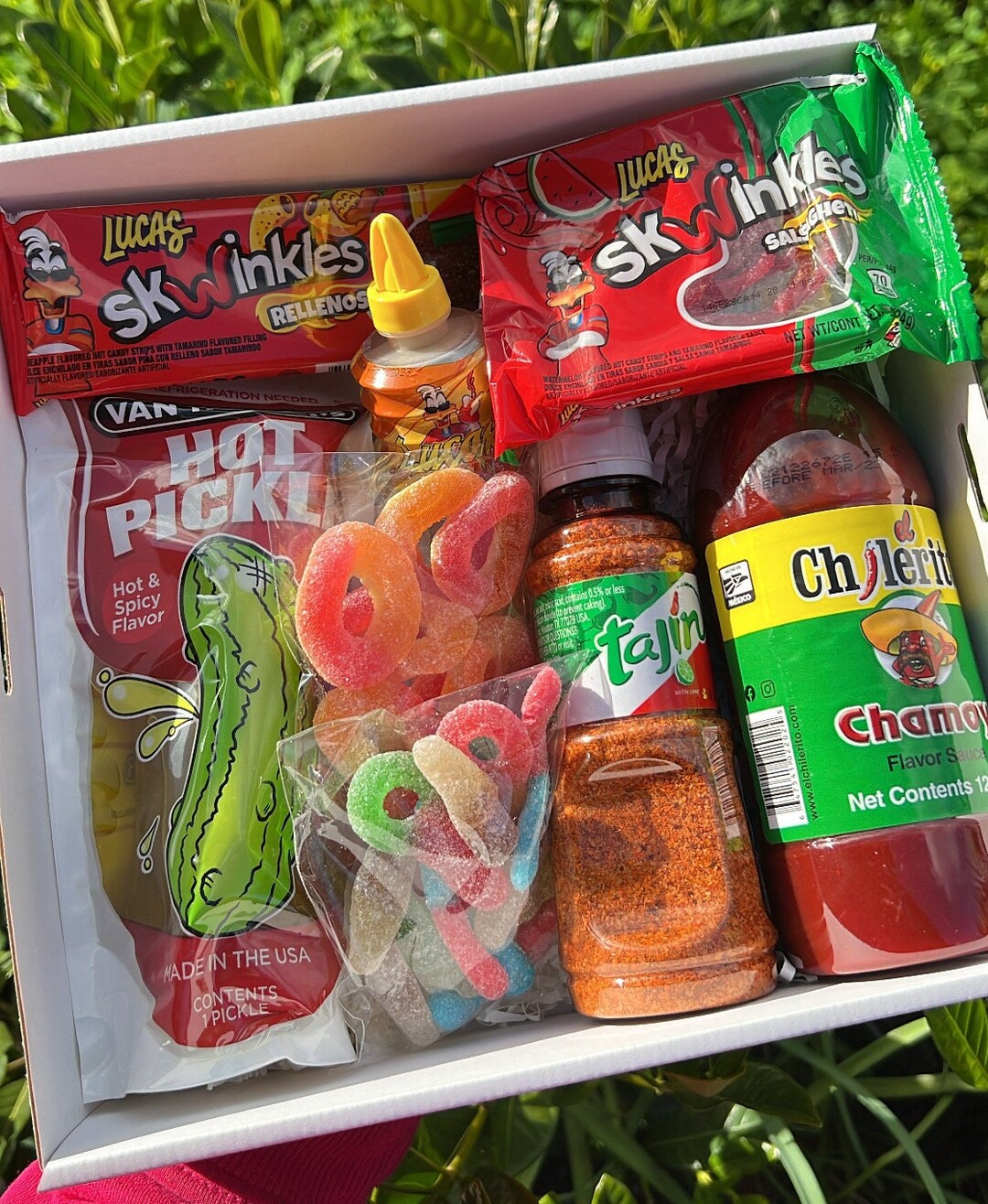 Mexican BOX Pickle Salsagheti Chamoy Tajin Lucas Candy Tamarind - Etsy