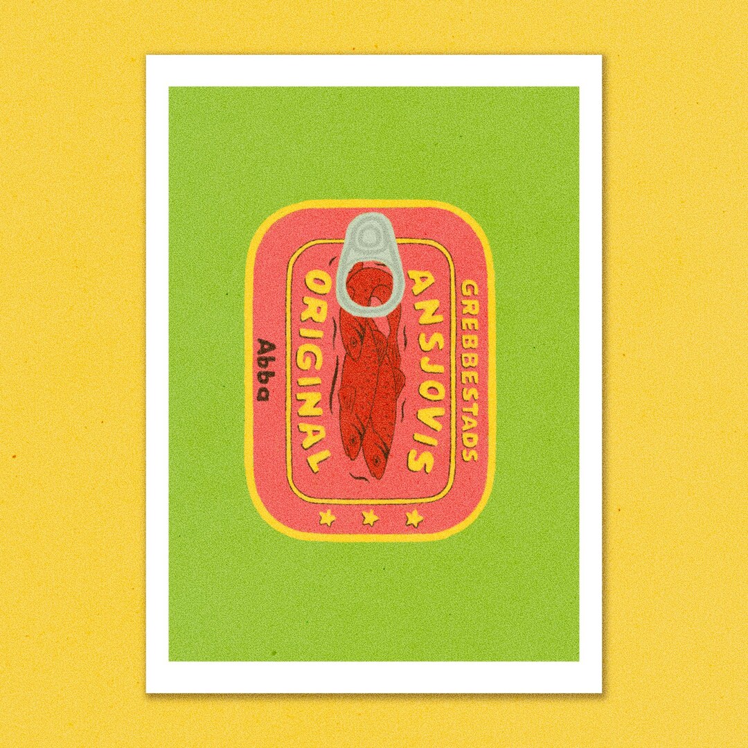 Anchovy 5x7" Print - Etsy