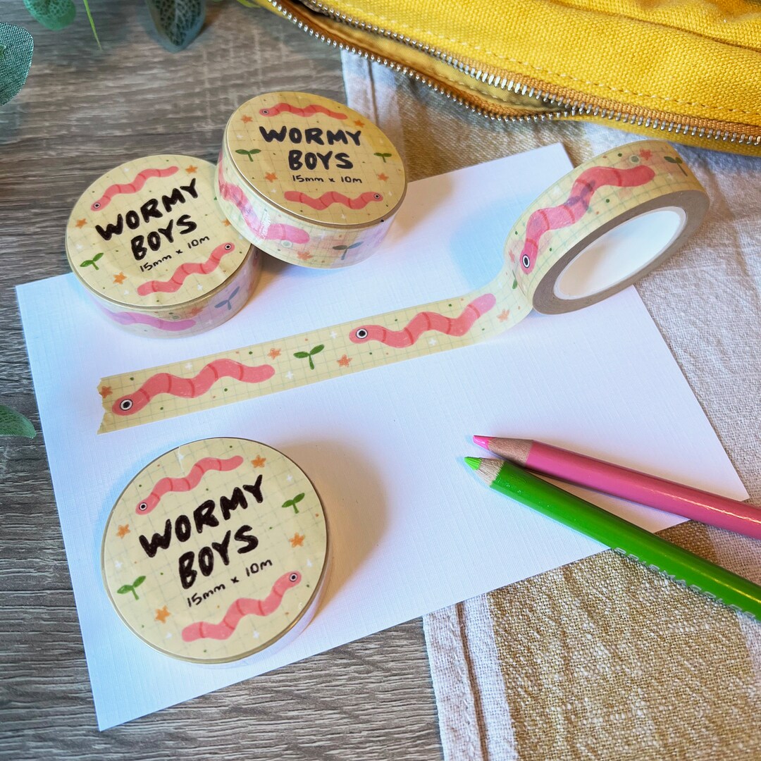Wormy Boys Washi Tape - Etsy