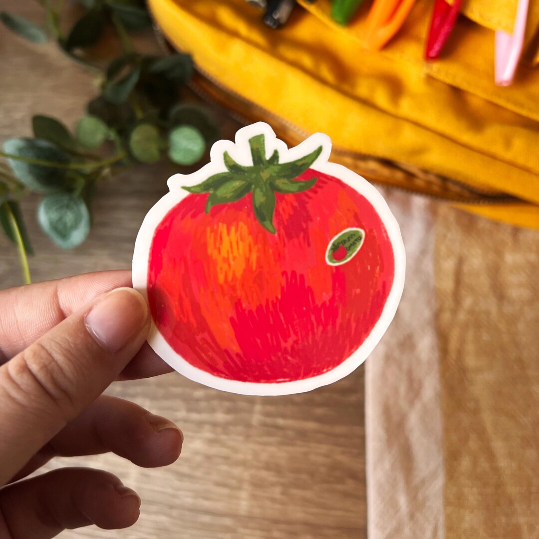 Tomato Vinyl Sticker - Etsy