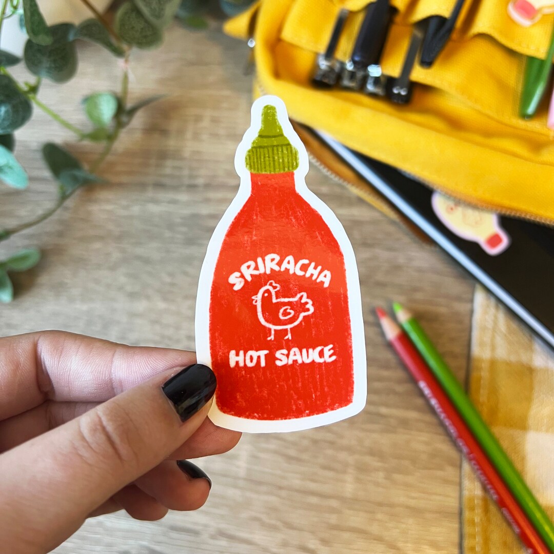 Sriracha Vinyl Sticker - Etsy
