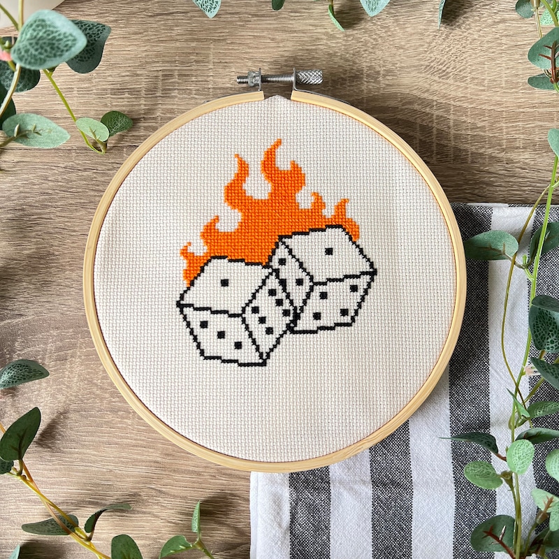 Flaming Cross - Etsy