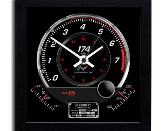 Corvette Wall Clock | Etsy