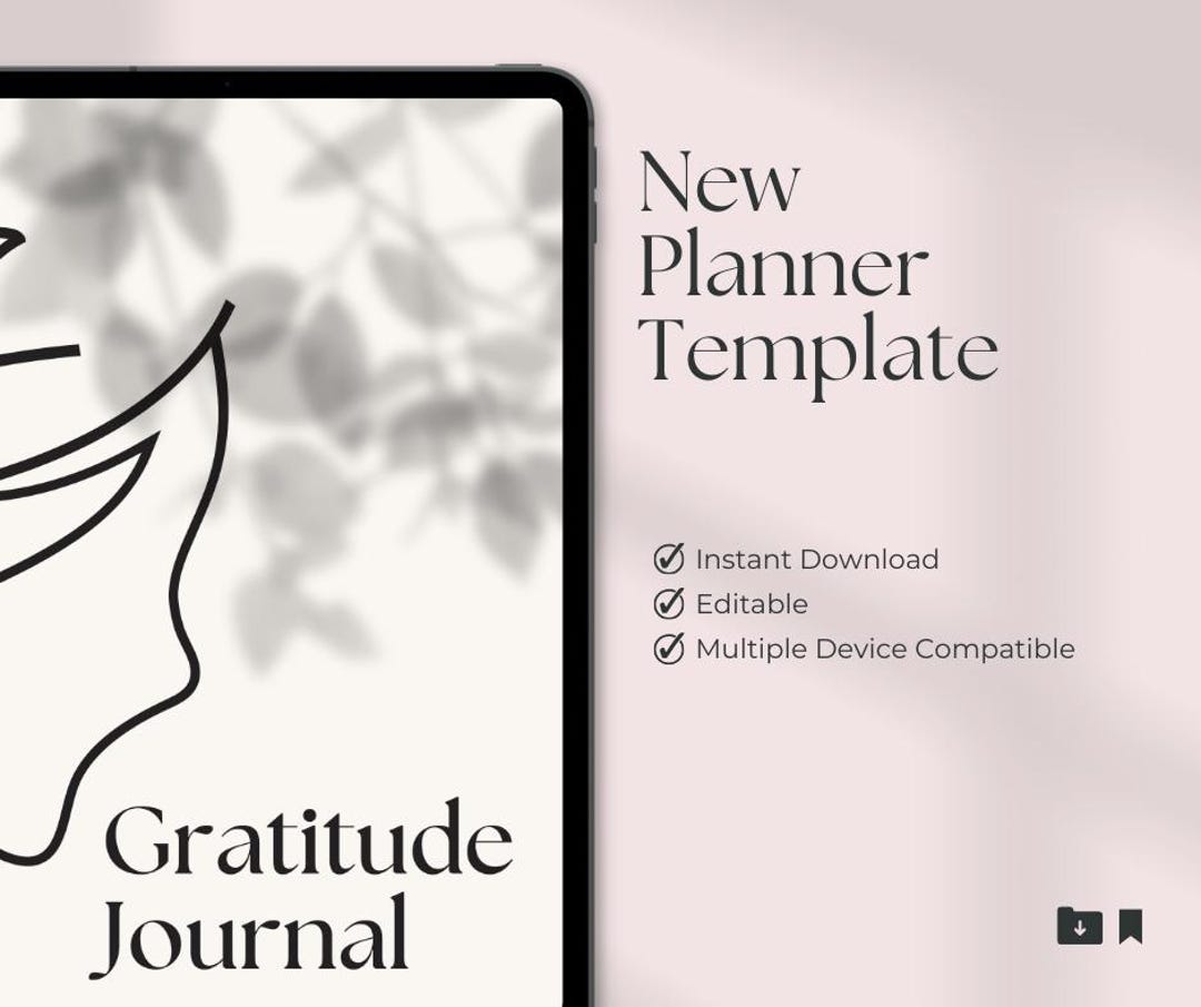 Positive Thinking Journal | Gratitude, Affirmations & Mood Tracker ...