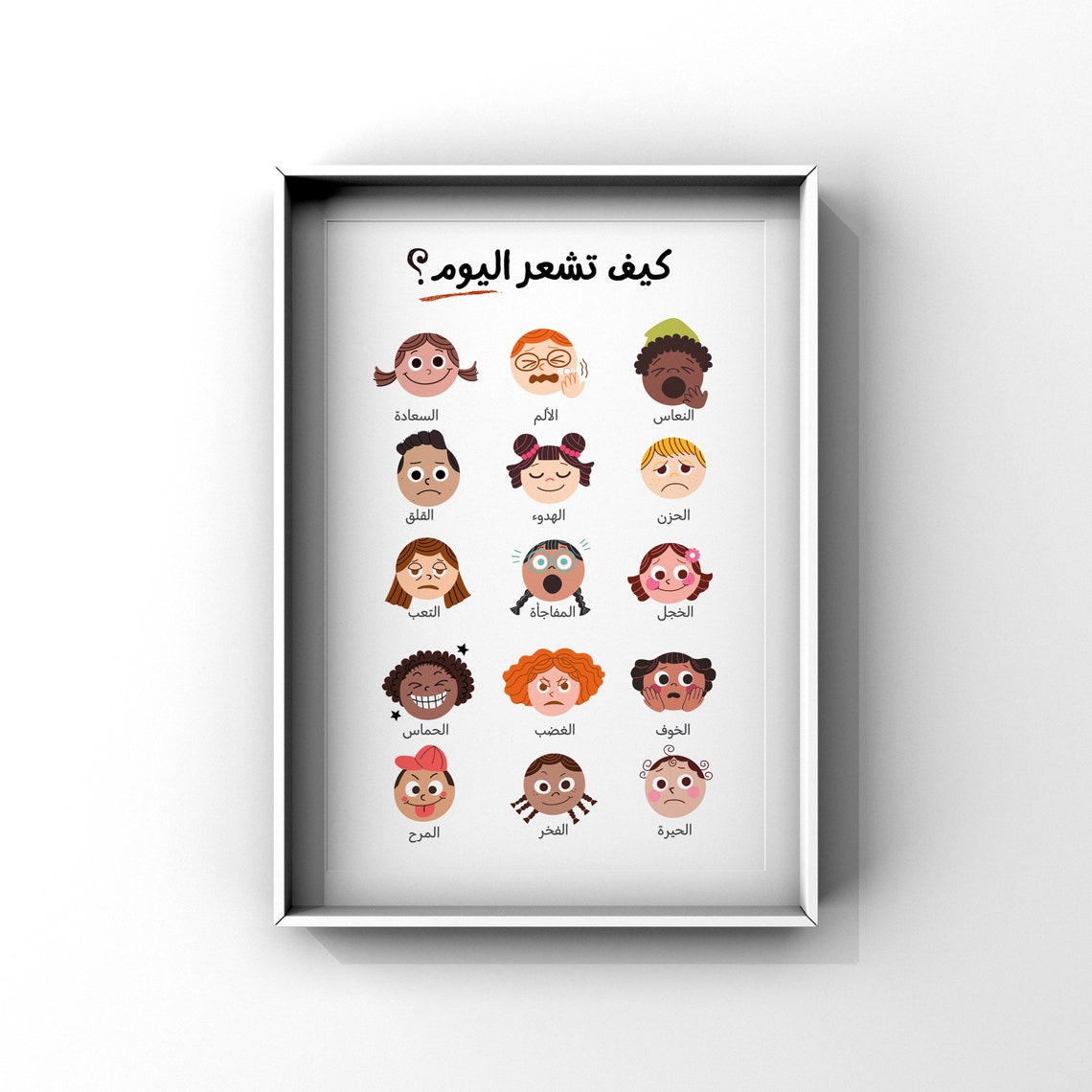Set of 2 Calm Down Corner for Kids,arabic Grounding Technique Calming ...