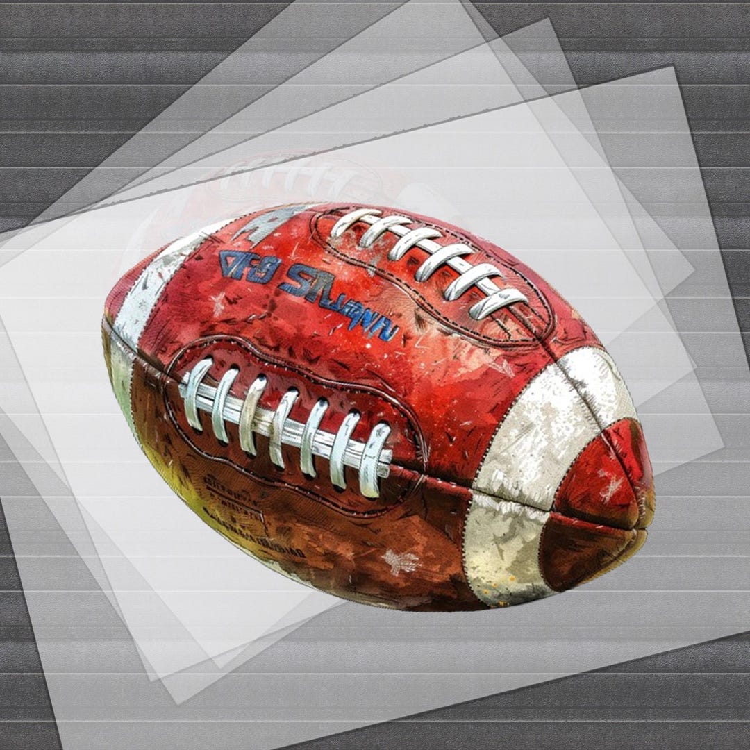 Game Ball Design Super Day Decal DTF Transfer HQ Ready to Press DTF ...