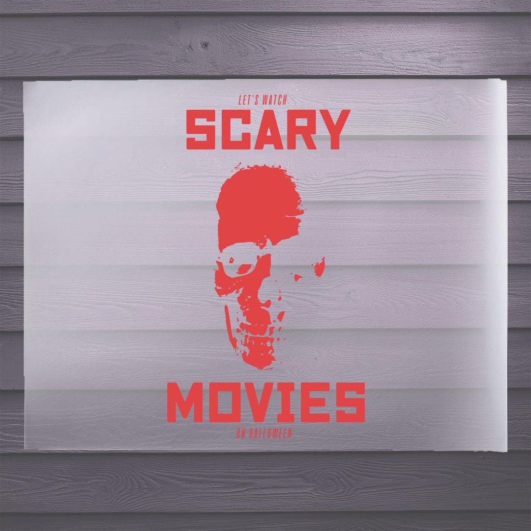 Heat Transfer on Decal Horror Spectre Halloween Design Iron on T-shirt ...