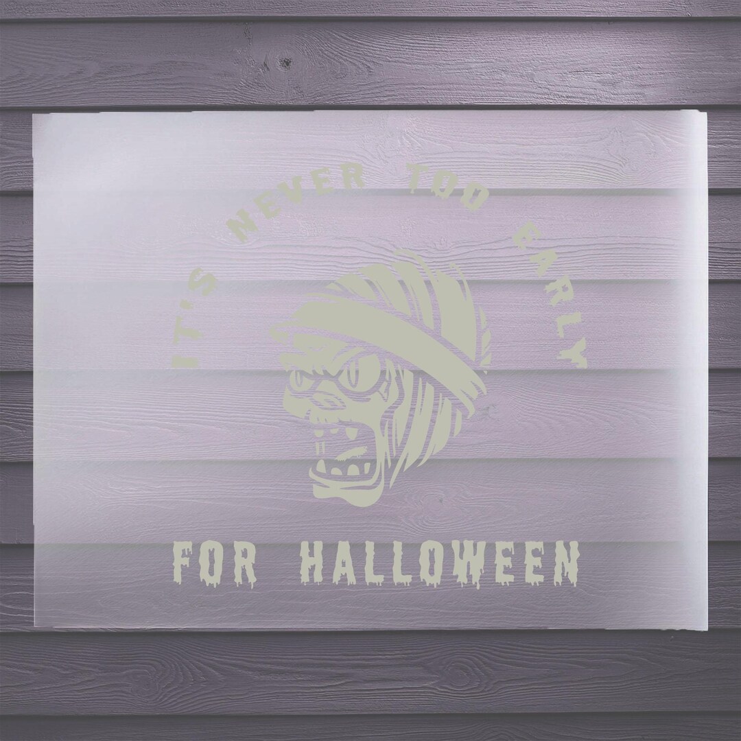 Heat Transfer on Decal Horror Spectre Halloween Design Iron on T-shirt ...