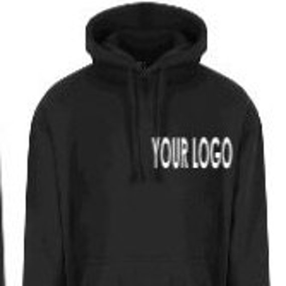 Huddy including Work Logo Embroidery Front and Back - Etsy