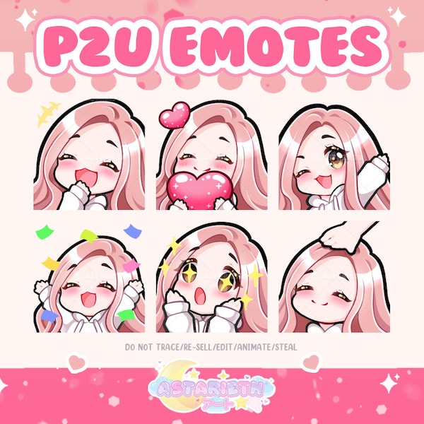 Twitch Pink Hair Emote - Etsy