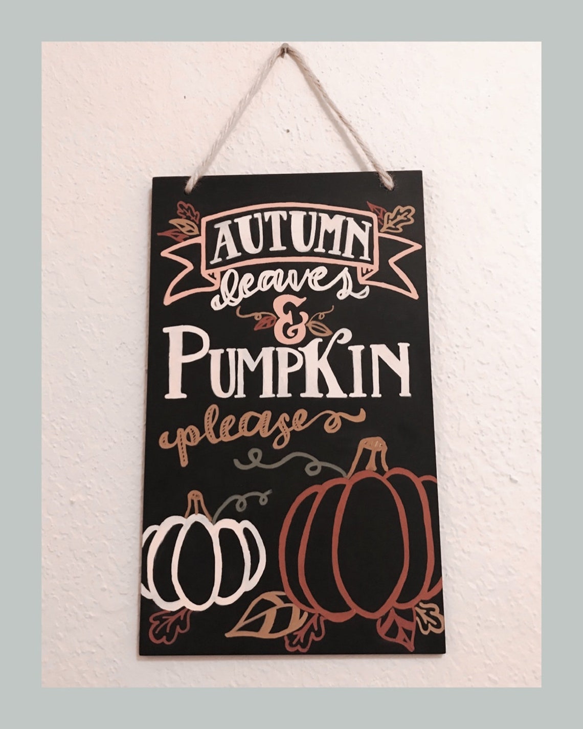 Pumpkin Sign, Fall Chalk Sign, Pumpkin Spice - Etsy