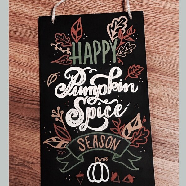 Fall Chalkboard Art - Etsy