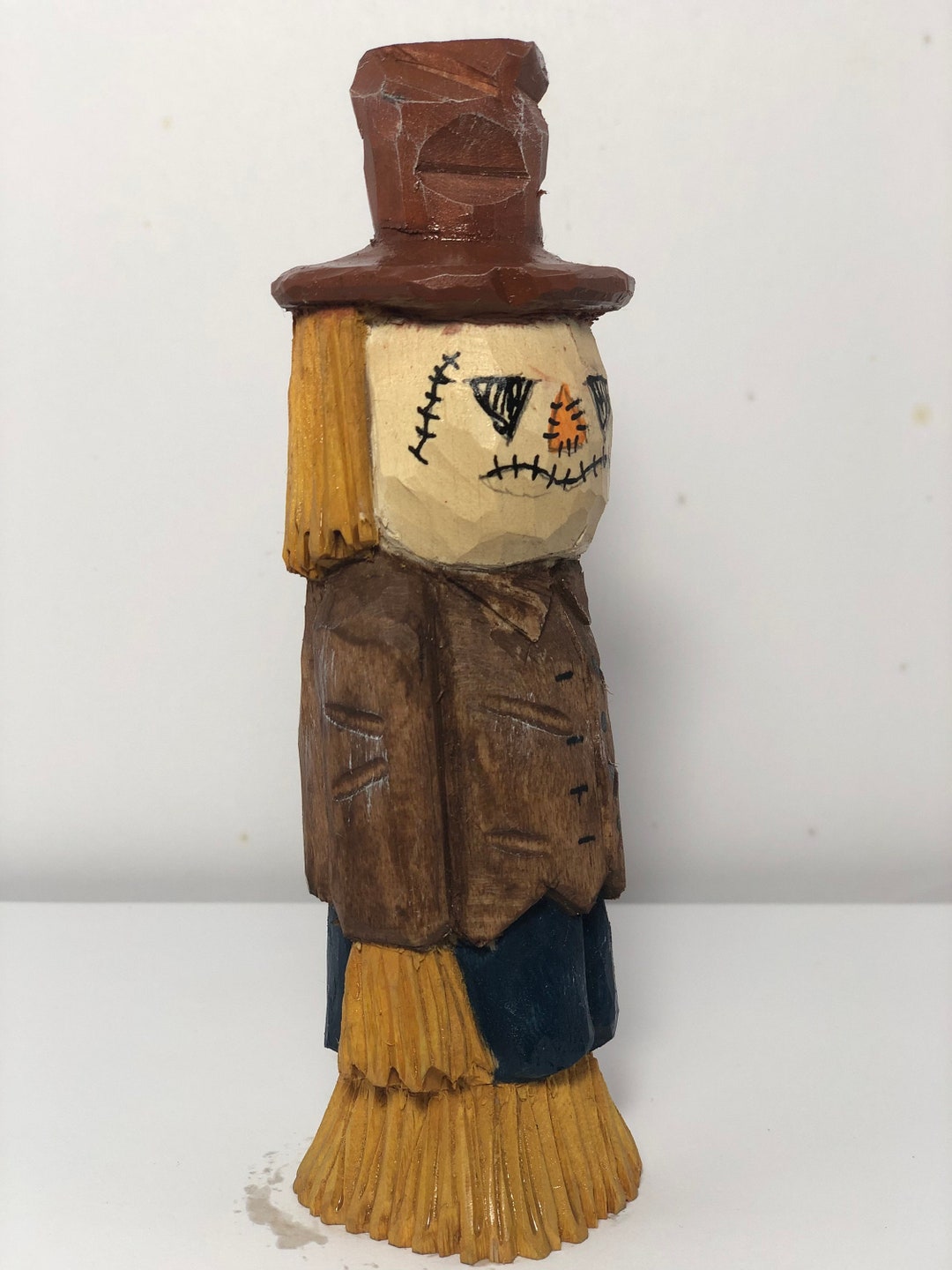 Halloween Cornfield Straw Filled Scarecrow Caricature - Holiday ...