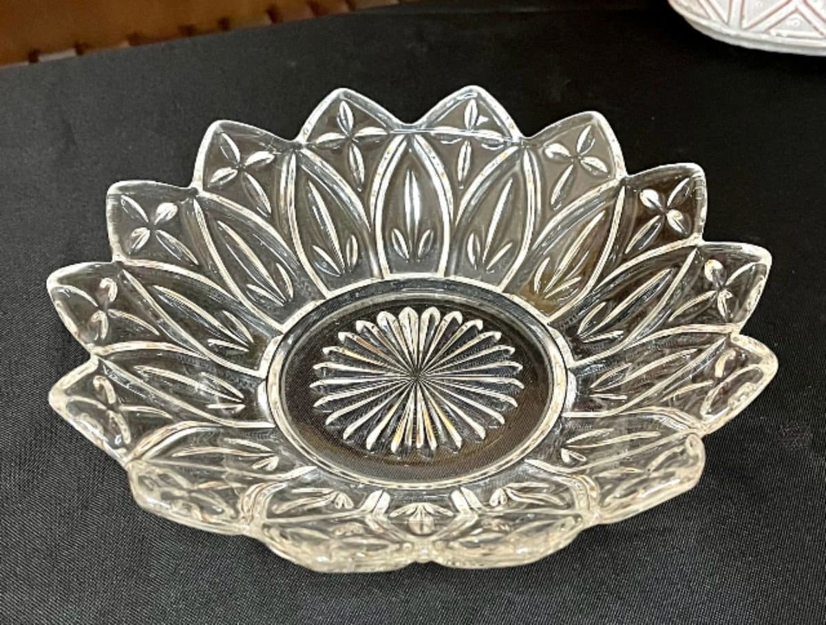 Federal Glass Petal Pattern Clear Depression Glass Bowl - Etsy