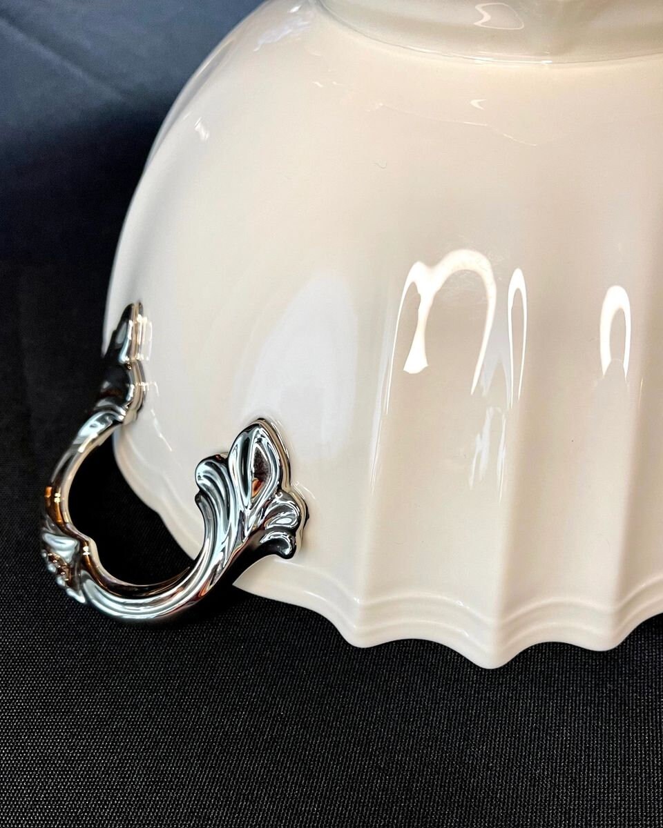 Lenox Millennium Collection Platinum Trim Handled Bowl - Etsy