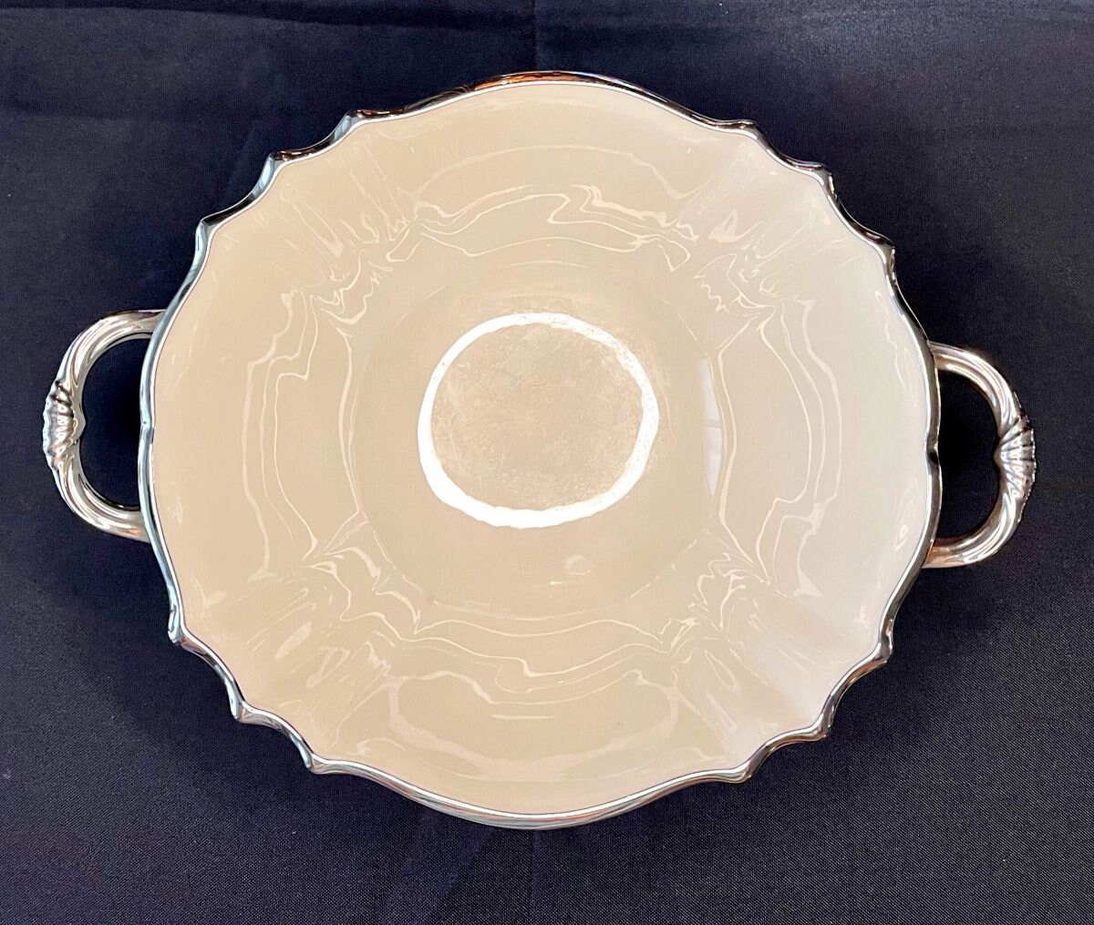 Lenox Millennium Collection Platinum Trim Handled Bowl - Etsy