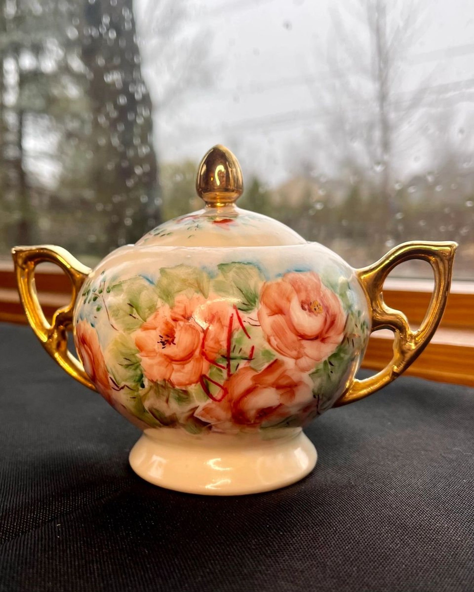 Grace Shultz Vintage Teapot, Creamer and Sugar Bowl Set - Etsy