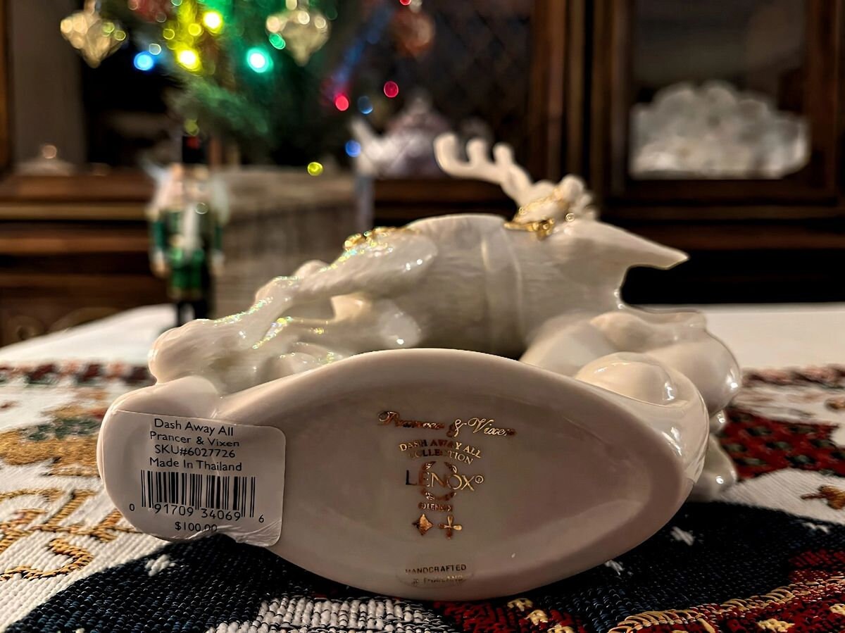 Lenox dash Away All Collection Sleigh and Reindeer - Etsy
