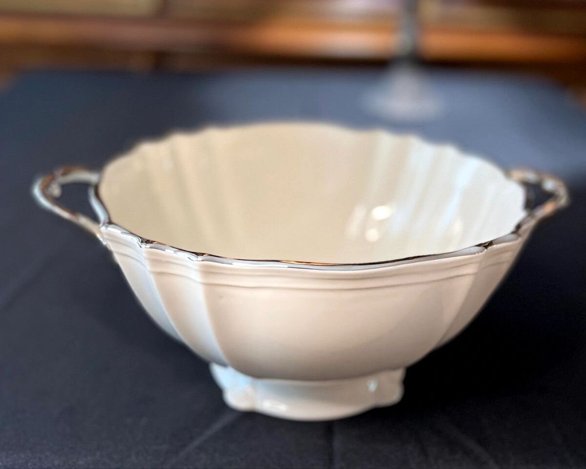 Lenox Millennium Collection Platinum Trim Handled Bowl - Etsy