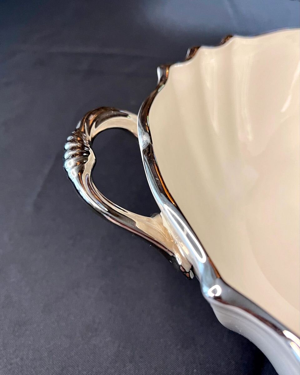 Lenox Millennium Collection Platinum Trim Handled Bowl - Etsy