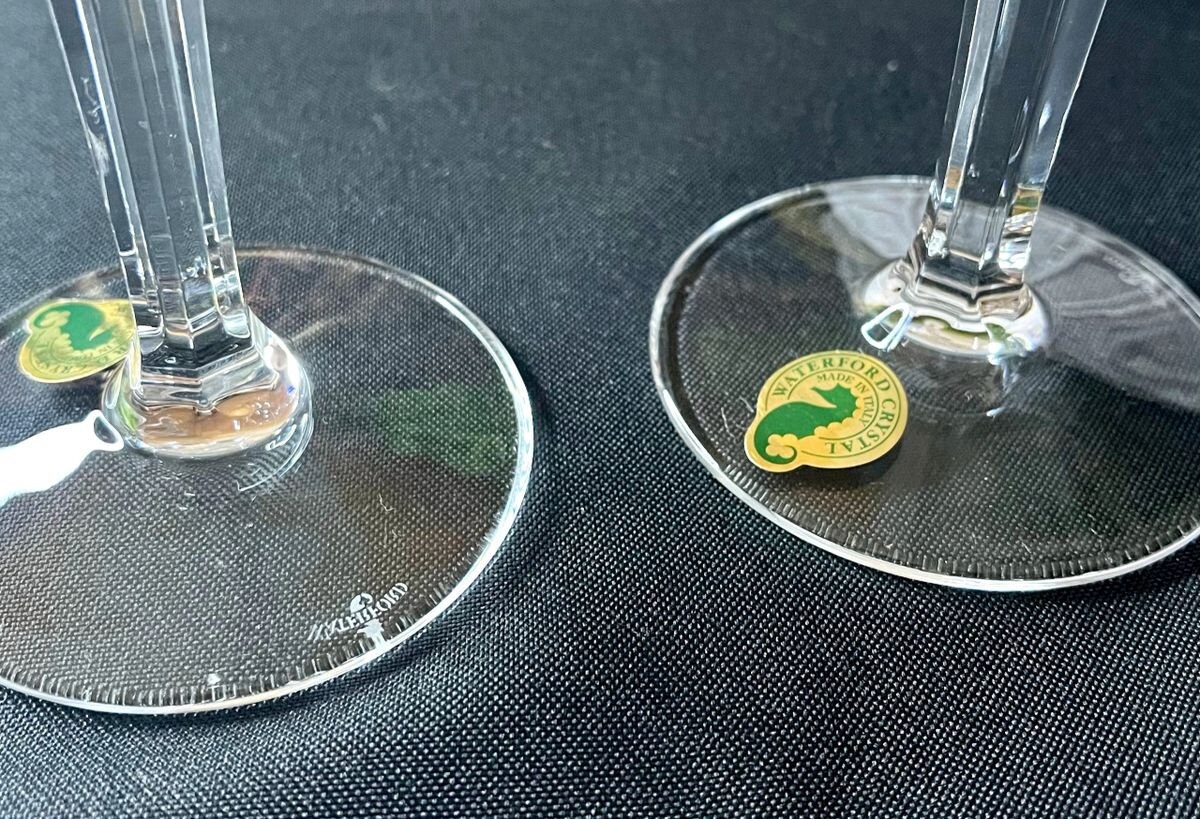 Waterford Crystal Millenium "peace" Champagne Flutes - Etsy