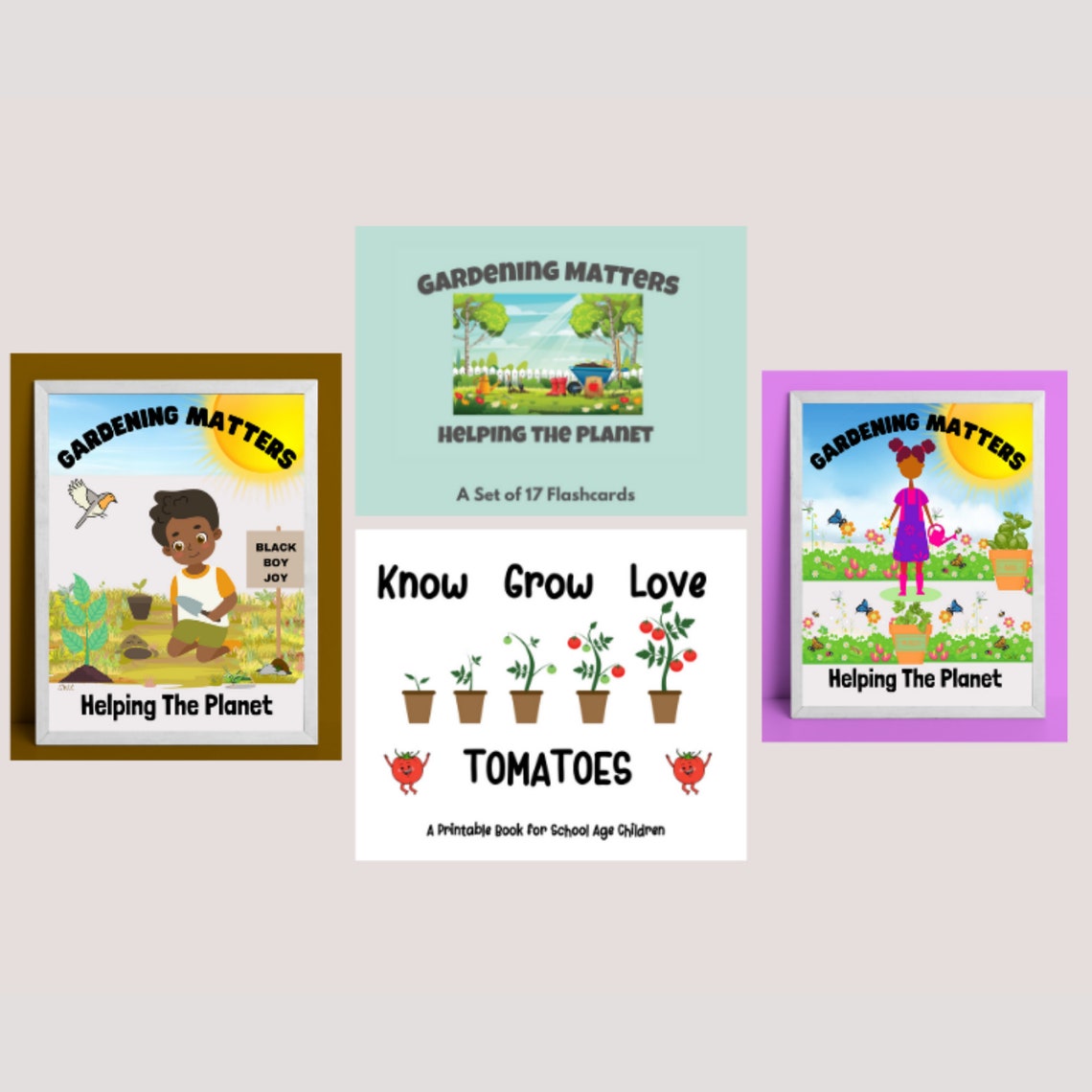 Youth Gardening Bundle Child Garden Posters How to Grow Tomatoes ...