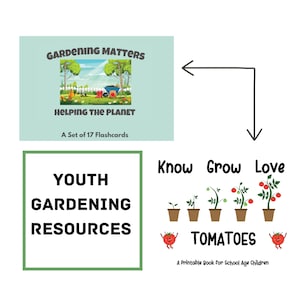 Youth Gardening Bundle Gardening Flashcards How to Grow Tomatoes ...