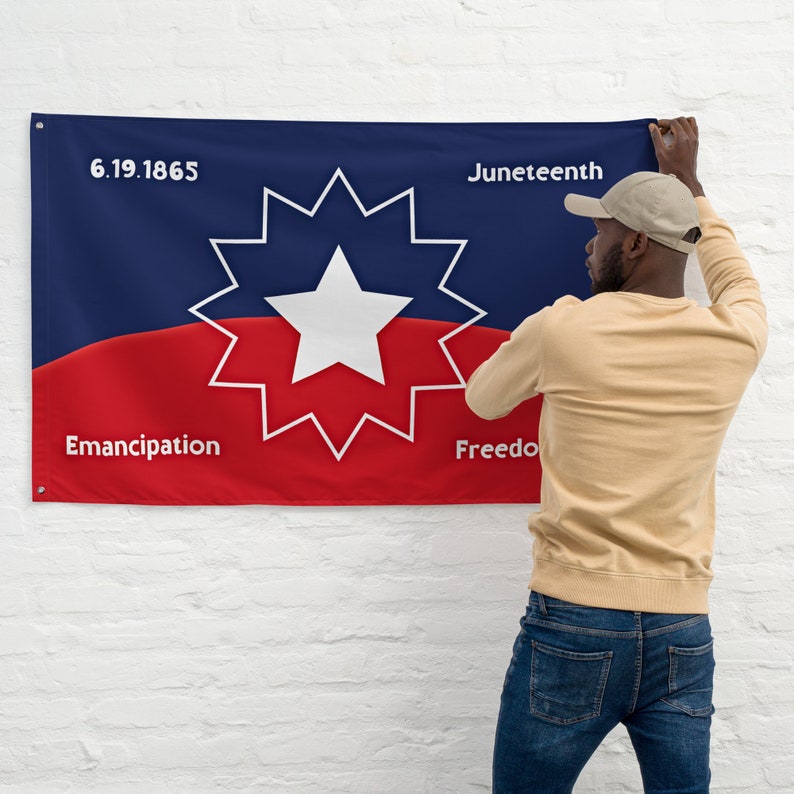 Juneteenth Flag Emancipation Day Flag Freedom Day Flag June 19 1865 ...