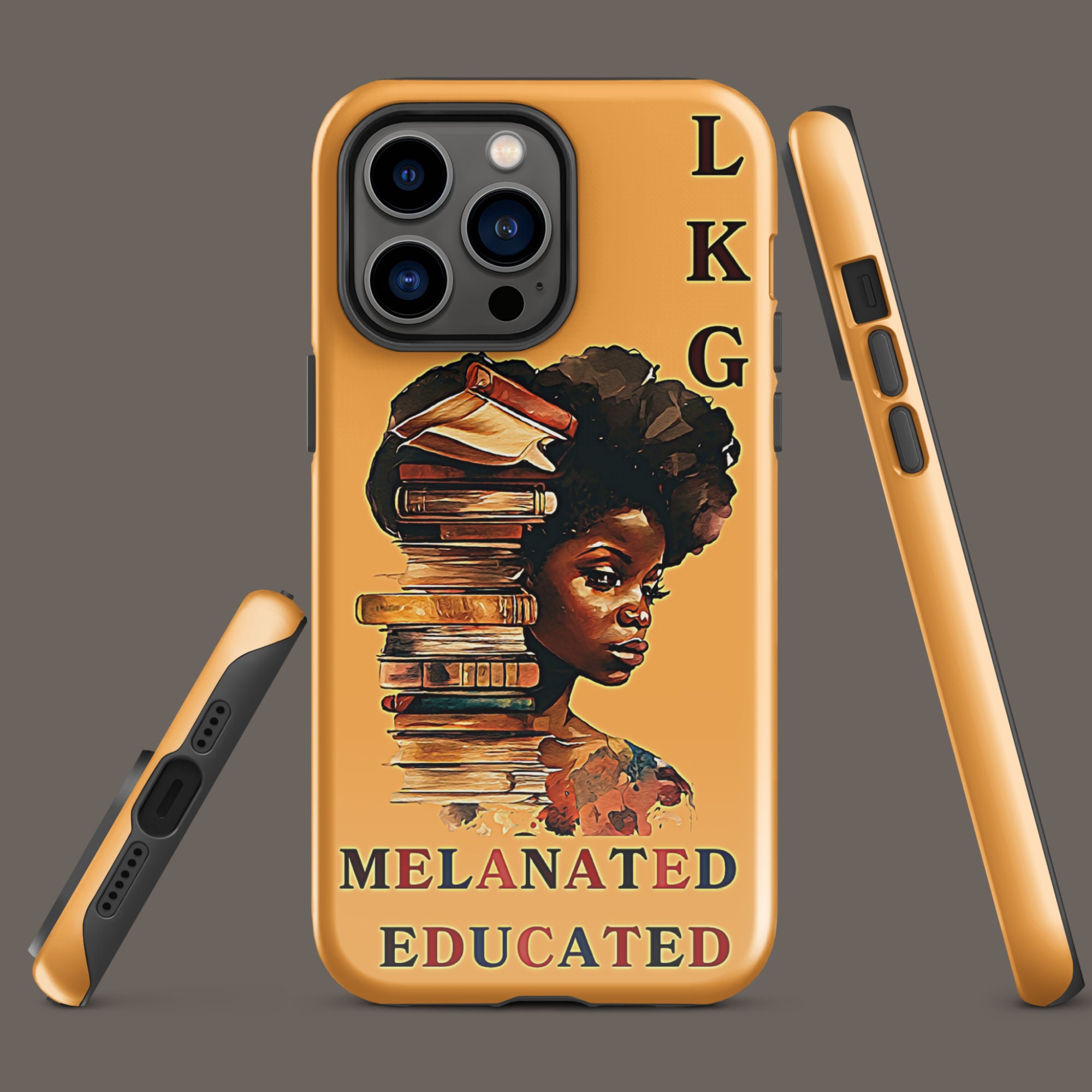 Personalized Case for iPhone Custom Initials Black Woman Phone Case ...