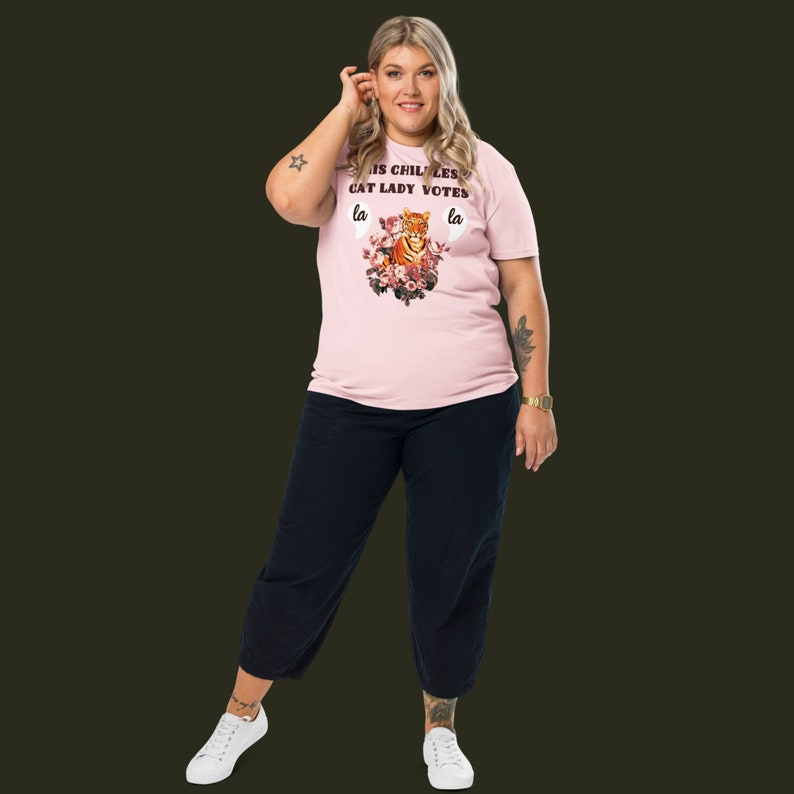 Eco Friendly Childless Cat Lady Votes Shirt Kamala Harris Shirt 47th ...