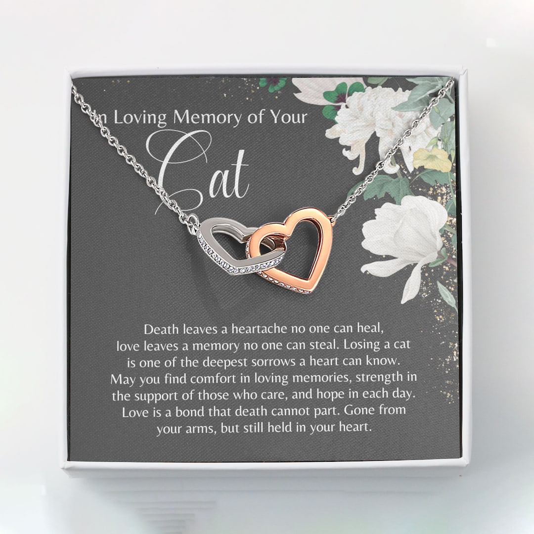 Cat Memorial Gift, Loss of Cat Gift, Pet Loss Keepsake, Cat Loss, Cat ...