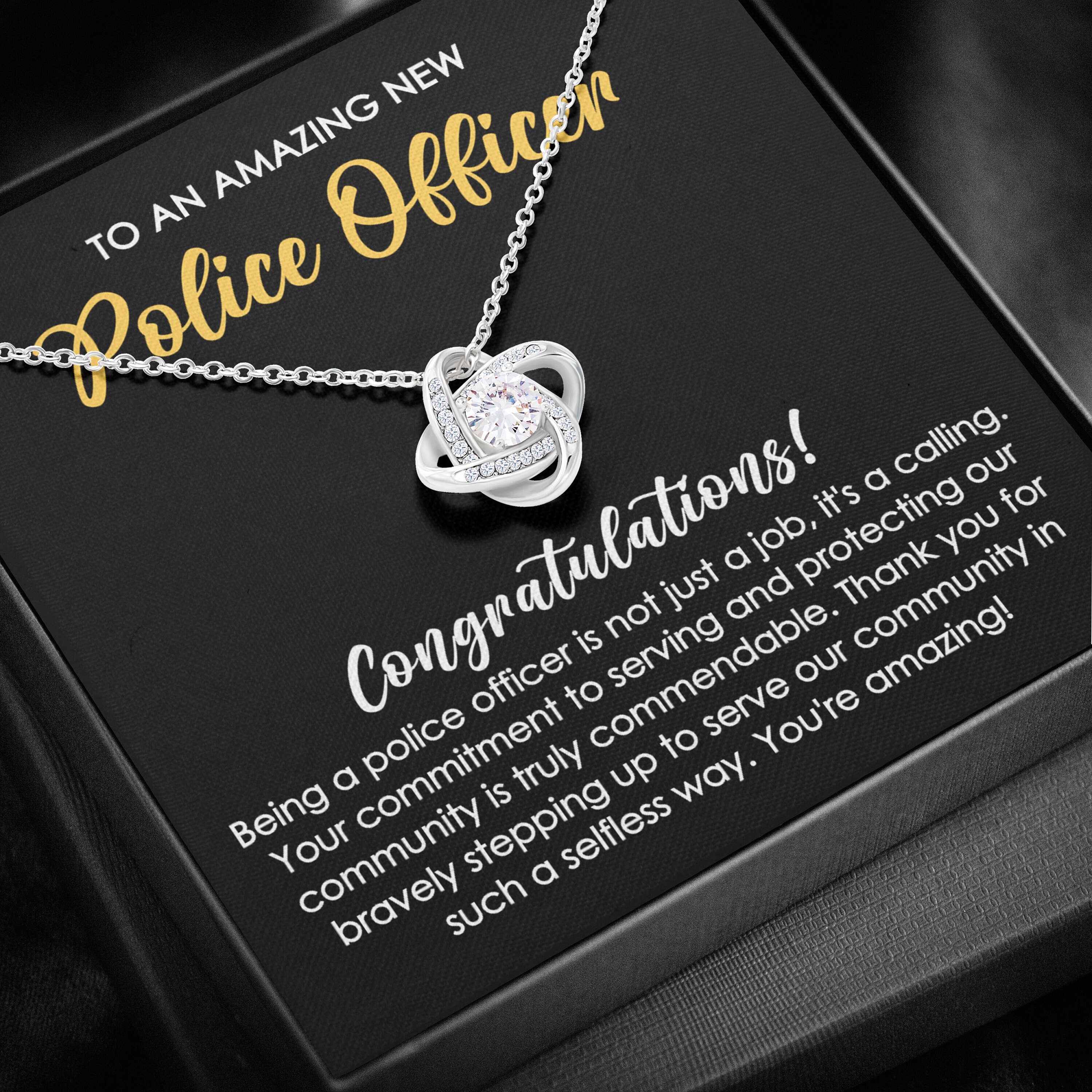 New Police Officer Necklace Police Academy Graduation Gift - Etsy