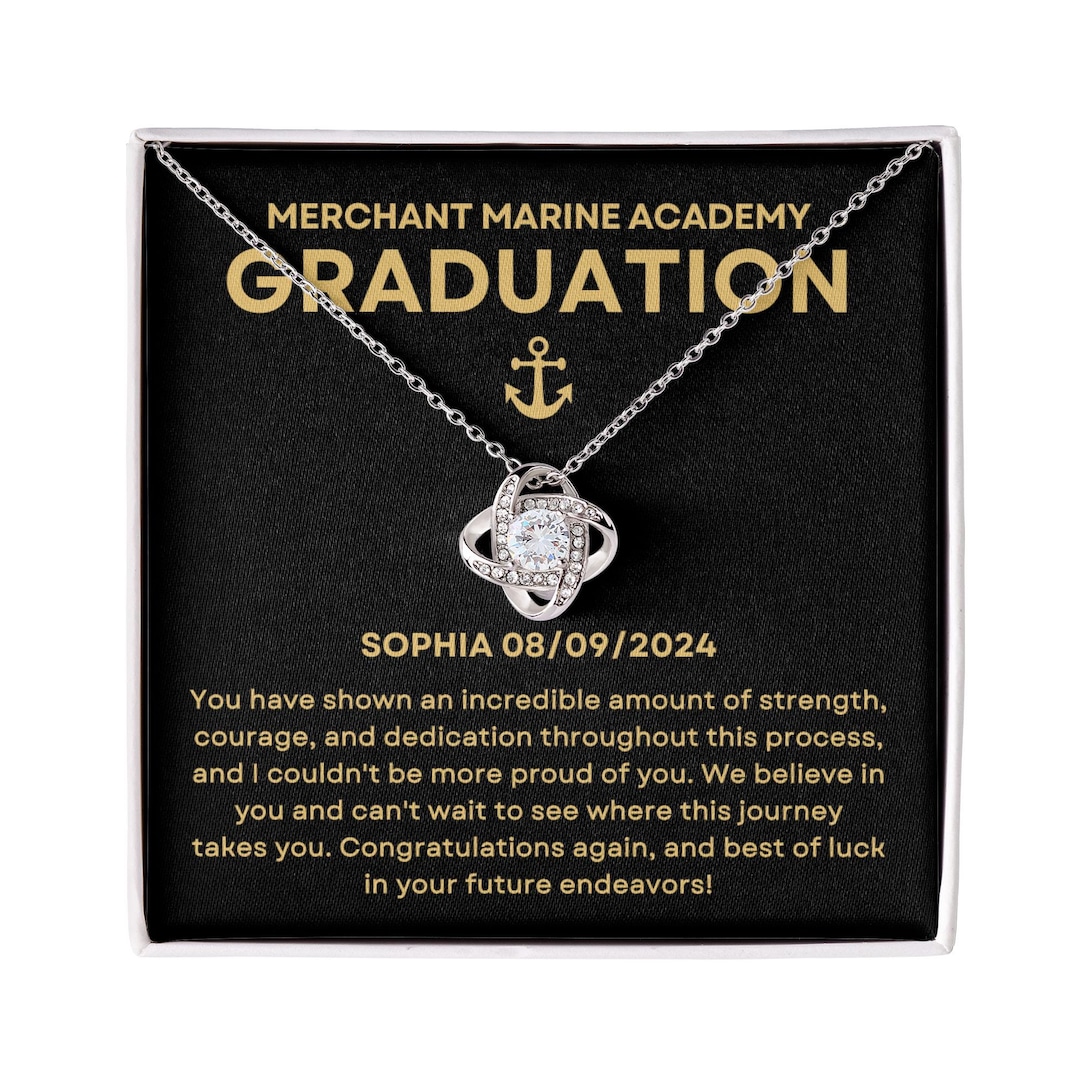 Merchant Marine Academy Graduation Necklace, Female Merchant Marine ...