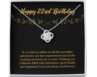 22nd Birthday Necklace - Etsy