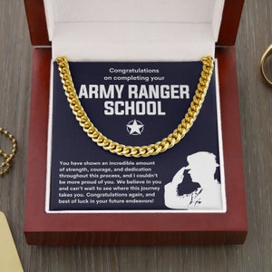 Army Ranger School Graduation Necklace, Gift for Son, Brother, Nephew ...