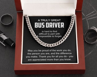 Bus Driver Necklace - Etsy