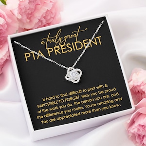 PTA President Necklace, Gift for PTA President, Thank You PTA President ...
