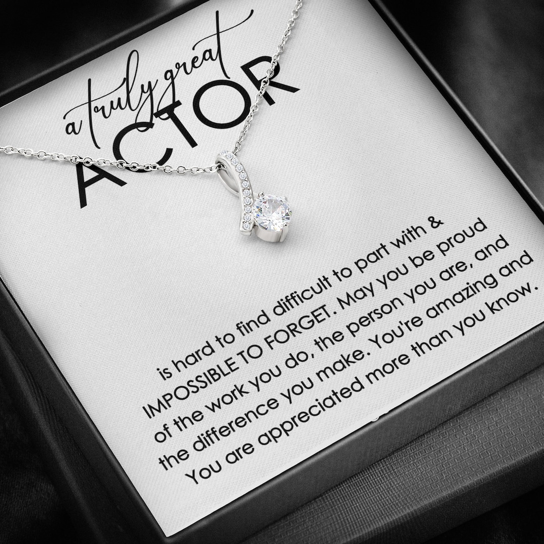 Actor Necklace, Gift for Actor, Thank You Actor, Appreciation Gift for ...