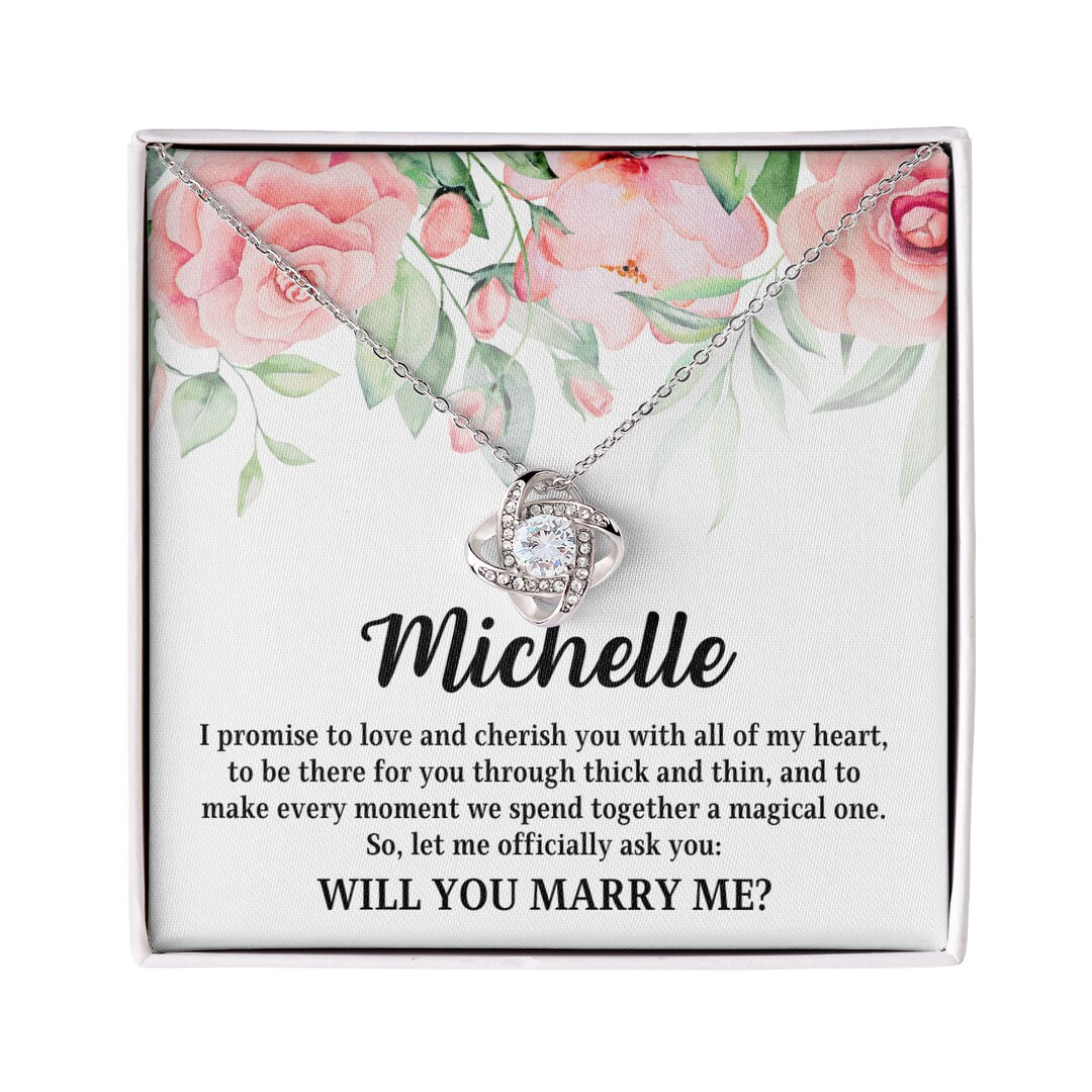 Will You Marry Me Necklace, Marriage Proposal Gift for Future Wife ...