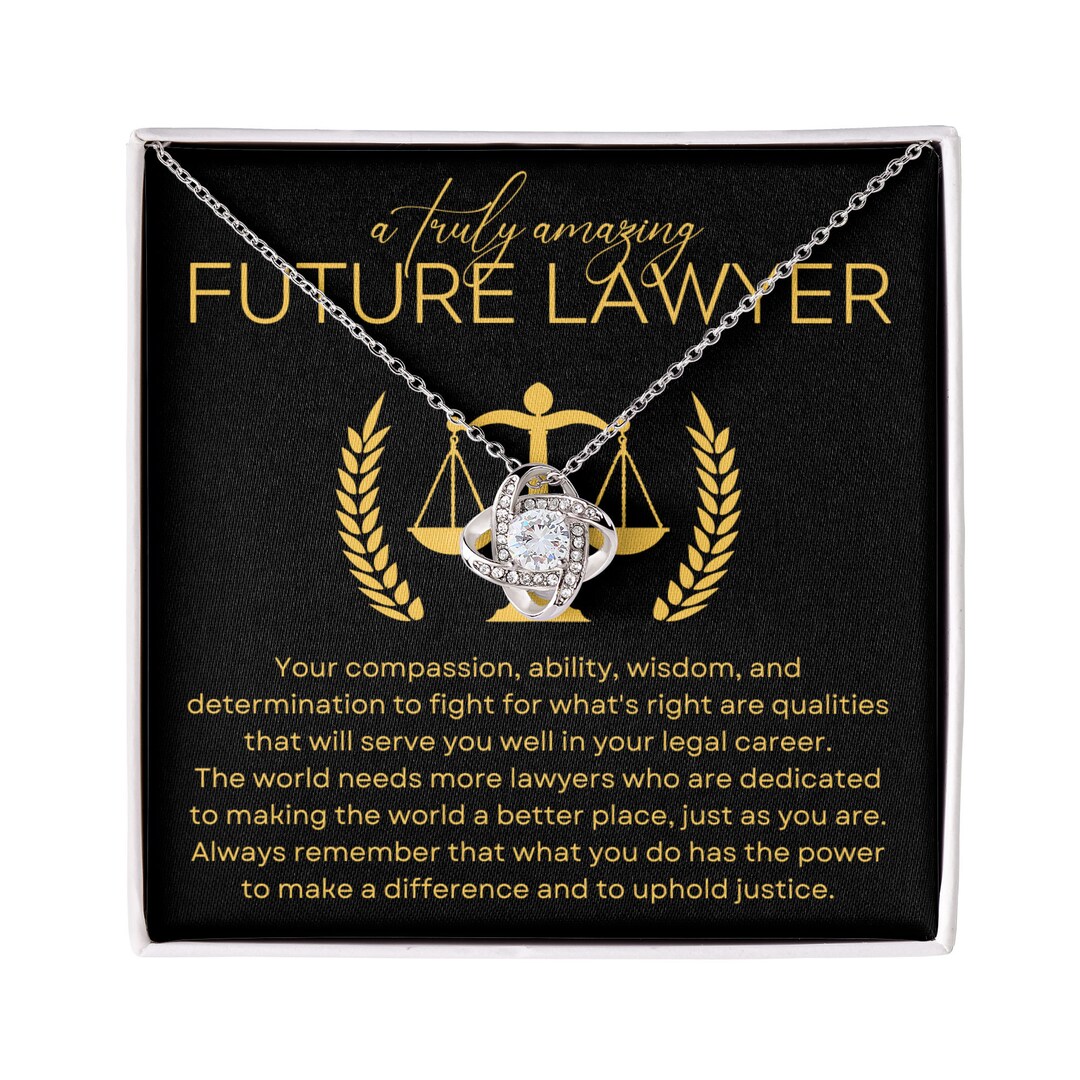 Future Lawyer Necklace, Gift for Future Lawyer, Thank You Future Lawyer ...
