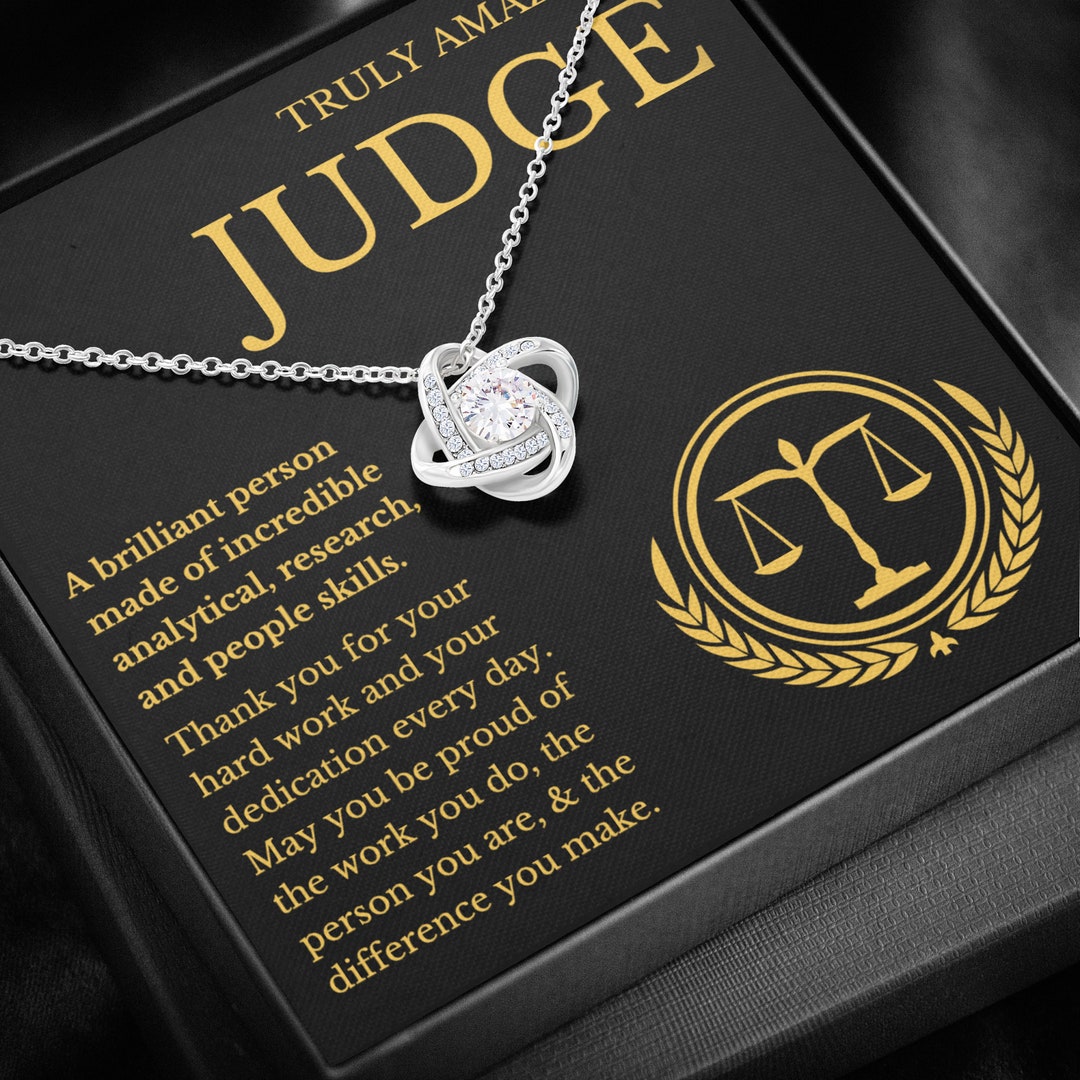 Judge Necklace, Gift for Judge, Thank You Judge, Appreciation Gift for ...