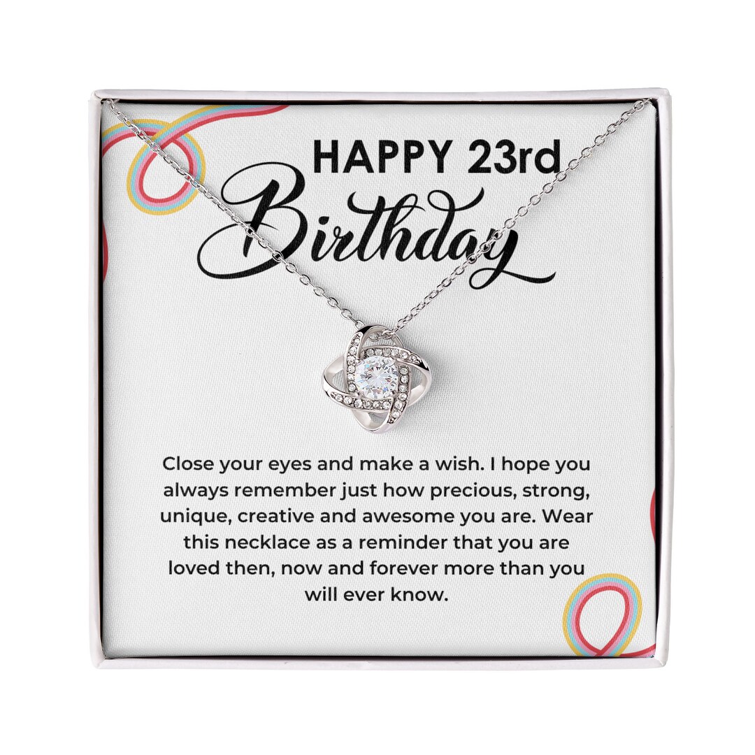 23rd Birthday Girl Necklace Gift for Sister, Big Sister, Little Sister ...